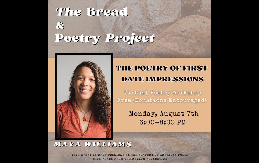Virtual Workshop with Maya Williams - Portsmouth Poet Laureate Program
